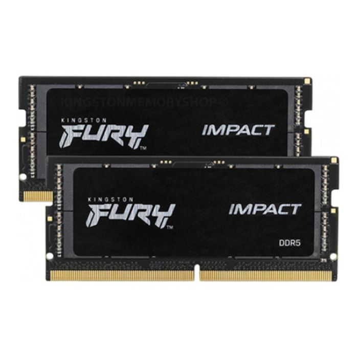 SODimm DDR5 Pack 2x 16GB (32GB) Kingston CL40 5600Mhz 1Rx8 Fury Impact ...