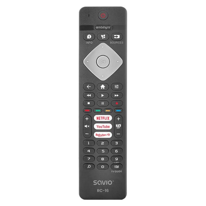 Comando Universal Savio RC-16 p/ SmartTV Philips - Novo Atalho
